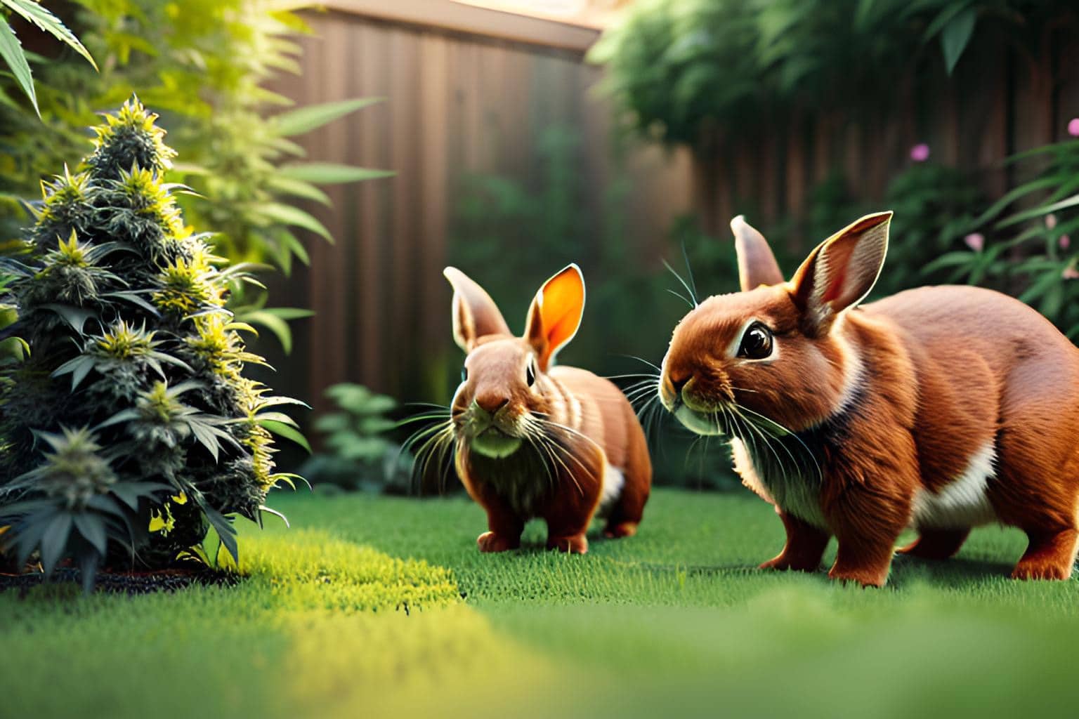Breaking News: Rabbits' Cannabis Feast Sparks Bunny Boom Across ...